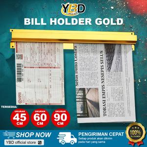 Promo Penjepit Kertas Bon Bill Tab Grabber Aluminum Bill Holder Gold / Ukuran 45cm * 60cm * 90cm ...