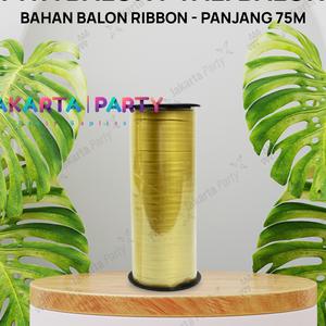 Jual Pita Balon Gold / Pita Ribbon / Pita Dekorasi / Pita Balon ...