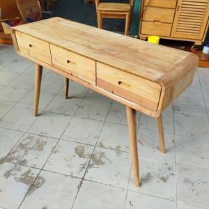 Jual Meja Foyer / Konsol Retro Oval - V02 - Kayu Jati - 2 Laci - 2 Laci ...