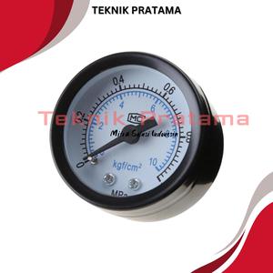 Jual 1/4" Pressure Gauge Payung Besi/Black Steel 2" inchi 10 Bar drat 12"mm - Jakarta Barat ...