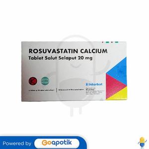 Jual ROSUVASTATIN CALCIUM INTERBAT 20 MG BOX 100 TABLET - Jakarta Utara ...