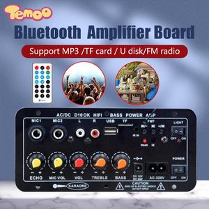Jual Temoo 220V Mobil Digital Bluetooth Amplifier HI FI Papan 12V 24V ...