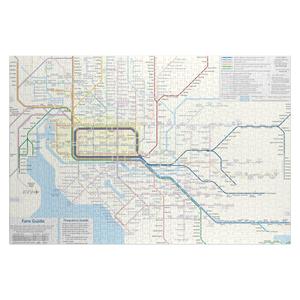 Jual Melbourne train and tram map Jigsaw Puzzle Wooden Adults Custom ...