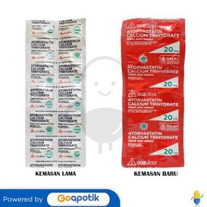 Jual ATORVASTATIN CALCIUM TRIHYDRATE OGB DEXA MEDICA 20 MG STRIP 10 ...