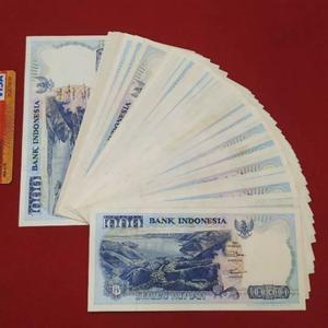 Jual Uang kuno Rp1000 tahun 1992 gambar lompat batu kondisi unc gress ...