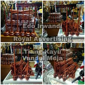 Jual ASLI TIANG BENDERA MEJA KAYU ATAU TIANG VANDEL | NEW - Jakarta ...