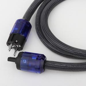 Jual HiFi C7 IEC Female Figure 8 Power Cord Aux Audio AC Power Cable ...