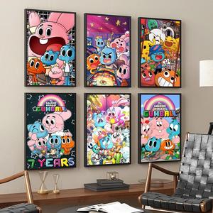 Jual The Amazing Funny W-world Of Gumball Poster Anime Posters Sticky ...