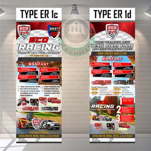 Jual ASLI SPANDUK BANNER | ECO RACING INDONESIA | UKURAN 60CM X 160CM ...