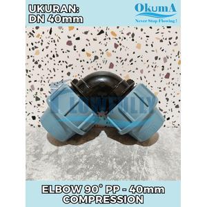 Jual Elbow 90° Pp 40 Mm Okuma Pn 16 Hdpe Compression Knee Keni Knie L 1 ...