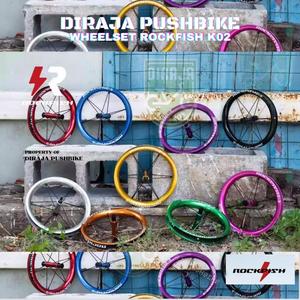 Jual Wheelset Pushbike Rockfish Velg Balance Bike Alloy Race Upgrade ...