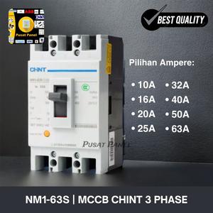 Jual MCCB Breaker Chint NM1-63S 3P 15kA 10A,16A,20A,32A,40A,50A,63A - Best - Kota Surabaya ...
