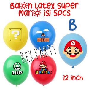 Jual BALON SUPER MARIO/BALON LATEX MARIO BROS/BALON BIRTHDAY SUPER ...