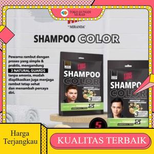Jual MIRANDA FOR HIM COLOR SHAMPOO SACHET 20ML - NATURAL BLACK - Kab ...