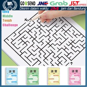 Jual 64Pcs Buku Maze Buku Aktivitas Anak Bermain Maze Labirin Game ...