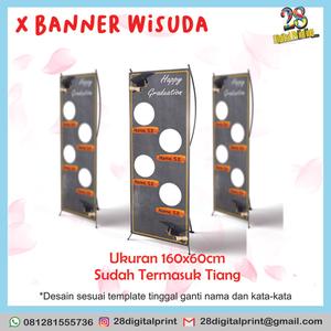 Jual PAKET X BANNER + TIANG, X BANNER WISUDA, XBANNER ULANG TAHUN ...
