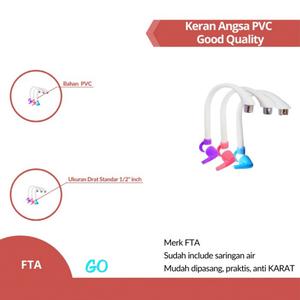 Jual Keran Angsa PVC Engkol - Kran Bak Cuci Piring PVC FTA - Kran Angsa ...
