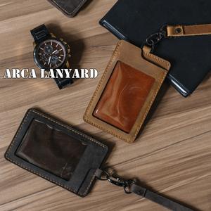 Jual Lanyard Name Tag Gantungan Id Card Kulit Asli Reven Arca - Art ...