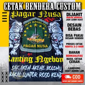 Jual 1-2 HARI JADI CETAK BENDERA CUSTOM PRINTING Giantflag GF Miniflag ...