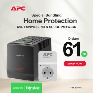 Jual APC Bundling AVR Stabilizer LSW2000-IND + Surge Protector PM1W-GR ...