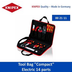 Jual Tool Kit Set Listrik VDE 14 pcs 00 21 11 KNIPEX Tool Bag Compact ...