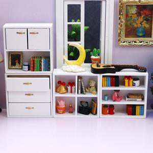 Jual Fresh Rumah 1:12 Lemari Lantai Rak Rak Rak Putih Pajangan Furnitur ...