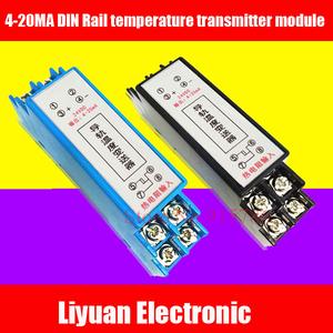Jual 4-20MA DIN Rail temperature transmitter module / PT100 thermal ...