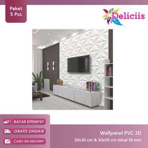 Jual 5 LEMBAR Wallpanel PVC / Wall Panel PVC 3D / Wallpaper Dinding ...
