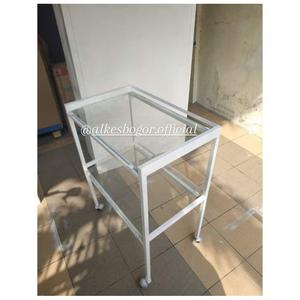 Jual Trolley Instrumen Kaca Besi Hollow | Trolly Troli Meja Medicial ...