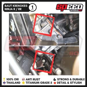 Jual Probolt Baut Titanium Krengkes Intake Kawasaki Ninja R RR Gr5 New ...