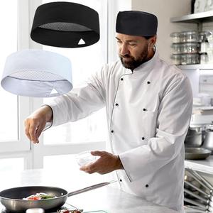Jual Promo Topi Koki Sushi Jaring Tebal Atas Topi Koki Gaya Jepang Topi ...