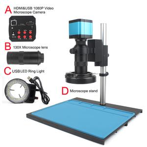 Jual HDMI USB Digital Video Monocular Microscope Camera Continus Zoom ...