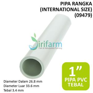 Promo PIPA PVC 1 Inch 4 Meter (Int Size) Tebal, Kuat, Putih (08479 ...