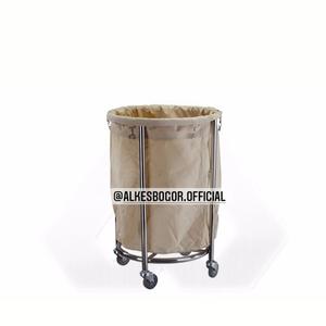 Jual Trolley Linen Laundry Square/Bulat SS | Linen Trolley Square ...