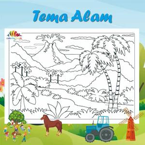 Jual KERTAS MEWARNAI / COLORING / KERTAS GAMBAR / ALAM A / KERTAS ...