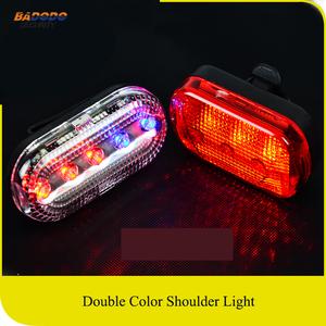 Jual Red Blue LED Flashing Shoulder Light Traffic Warning Signal Lamp ...