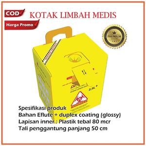 Jual Safety box medis Vol 2.5 liter Duplex glossy lengkap | tempat ...