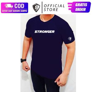 Jual Kaos Gym Fitness Cowok Stronger Gym Halus - Sesuai Foto, M - Kab ...