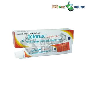 Jual ACLONAC EMULSI GEL 20G/ DICLOFENAC/ PEREDA NYERI/ MEMAR/ KESELEO ...