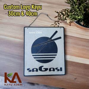 Jual Custom Sign Logo, Nama, Tulisan Kayu | Papan Penanda Cafe, Resto ...