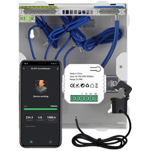 Jual Tuya Wifi Zigbee Energy Meter 80A Current Transformer Clamp ...