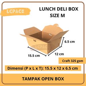 Jual PAPER DELI BOX FOOD PAIL PAPER LUNCH BOX PAPER RICE BOX DELIBOX ...