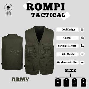 Jual (BISA COD) ROMPI LAPANGAN OUTDOOR WARNA ARMY ROMPI PELINDUNG DADA ...