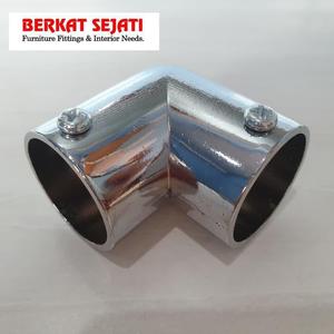 Jual Joint Join Pipa Bracket Sambungan Pipa Bulat 1" inch 25mm L 2 ...