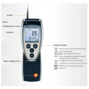 Jual Testo 425 Handheld Hot Wire Anemometer Thermal Wind Speed Meter ...