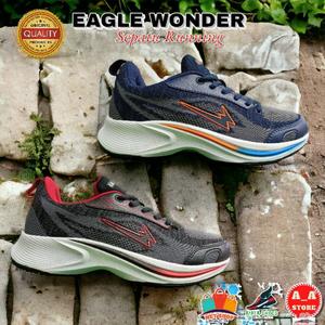 Jual Eagle Wonder Sepatu Olahraga Lari Sepatu Running - Biru Tua Orange ...