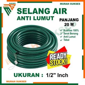 Jual 20 Meter Selang Air Serat Benang Hijau Anti Lumut 1/2 5/8 3/4 1 Inch - 10 Meter, 1 Inch ...