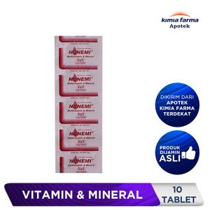 Jual NONEMI STRIP 10 TABLET / MULTIVITAMIN / KIMIA FARMA - Jakarta ...