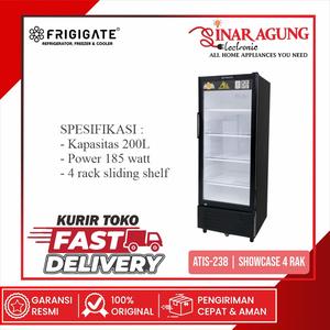 Promo FRIGIGATE ATIS-238 / ATIS238 SHOWCASE 4 RAK 200L - GARANSI RESMI ...