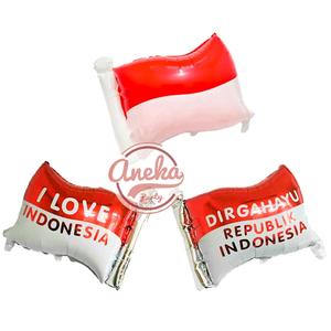 Promo ISI 50 Balon foil bendera merah putih jumbo / Balon foil HUT RI ...